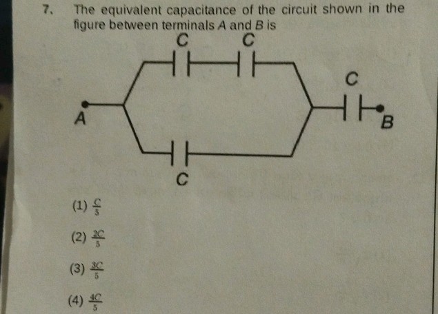 7 The equivalent capacitance of the circuit | StudyX