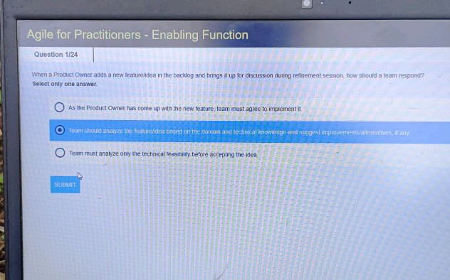 Agile for Practitioners - Enabling Function | StudyX