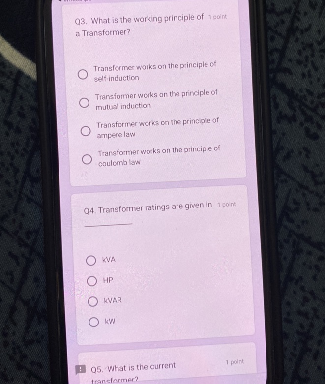 Q3 What is the working principle of 1 point | StudyX