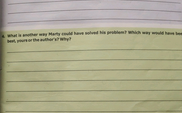 4 What is another way Marty could have | StudyX