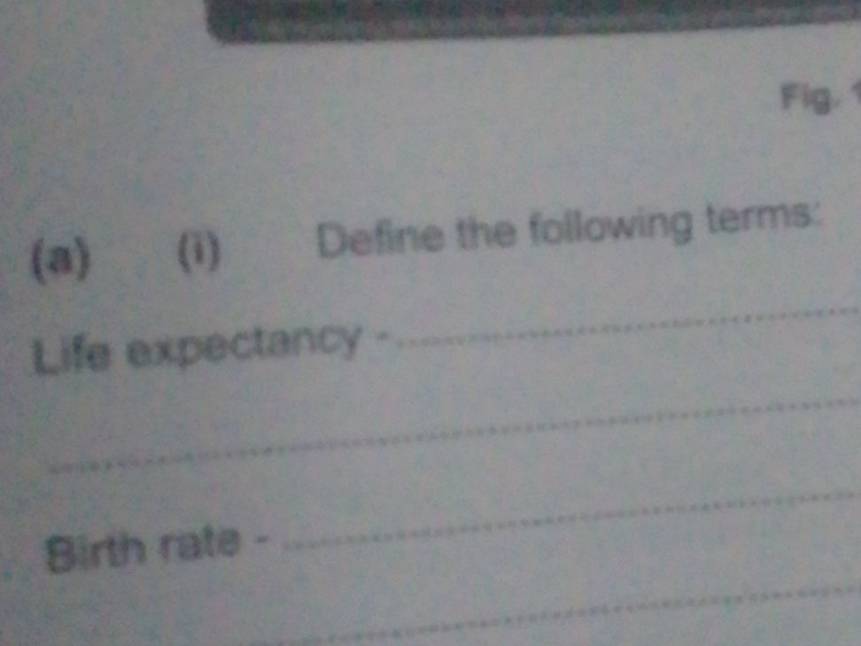 (a) (i) Define the following terms: Life | StudyX