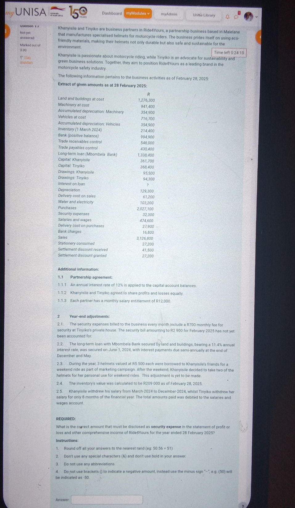 REQUIRED: What is the correct amount that | StudyX