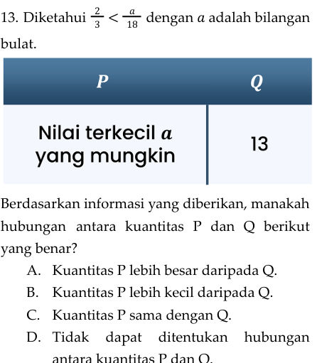 13. Diketahui $ {2}{3}