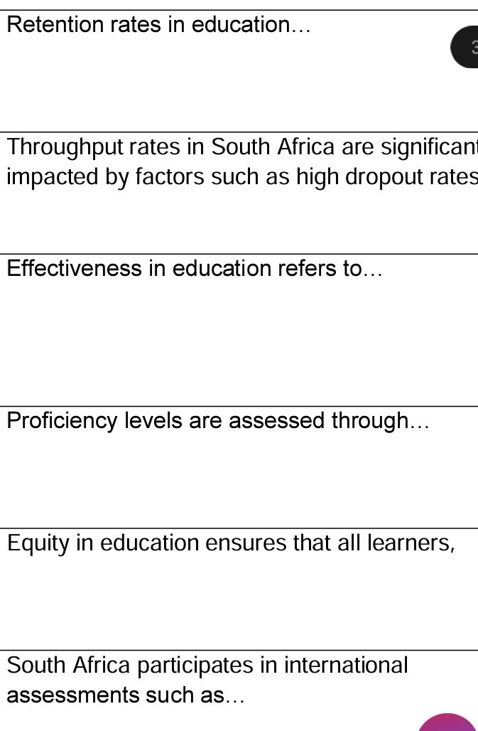 Retention rates in education... Throughput | StudyX
