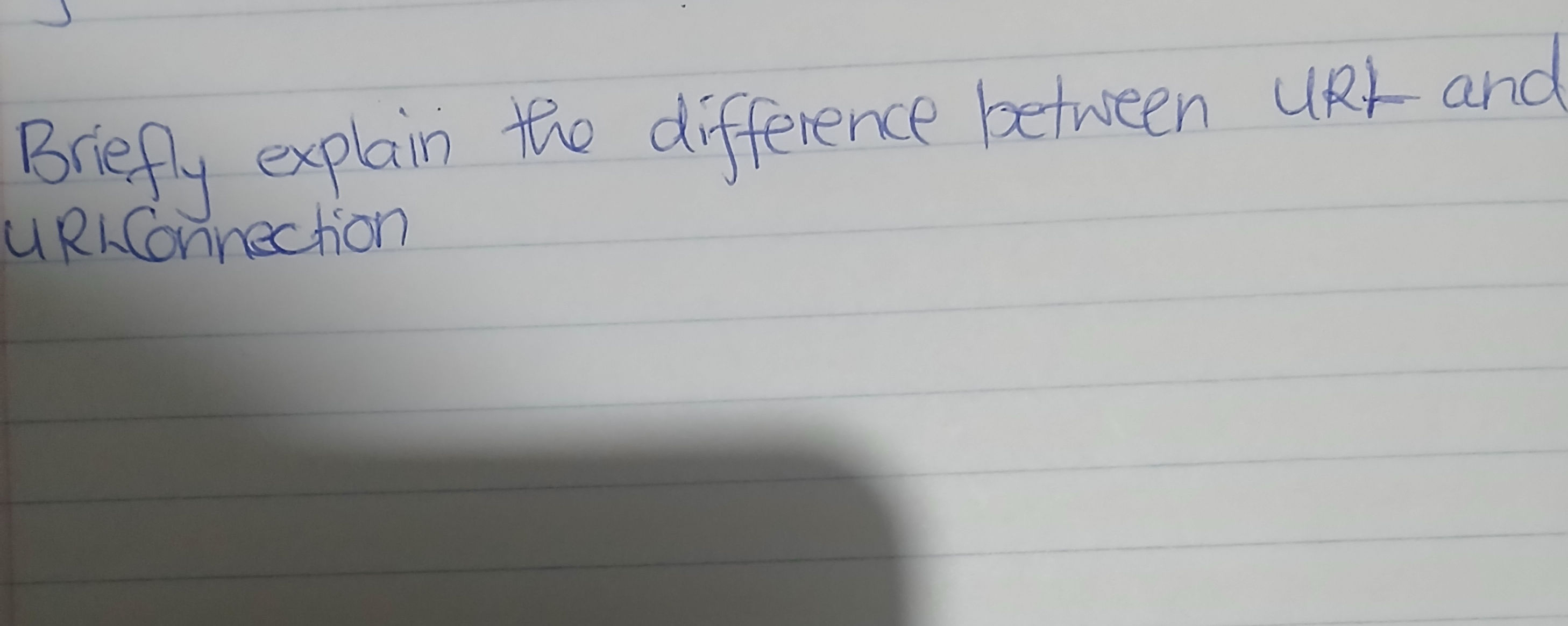 Briefly explain the difference between URL | StudyX