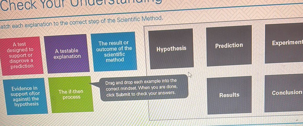 Match each explanation to the correct step | StudyX