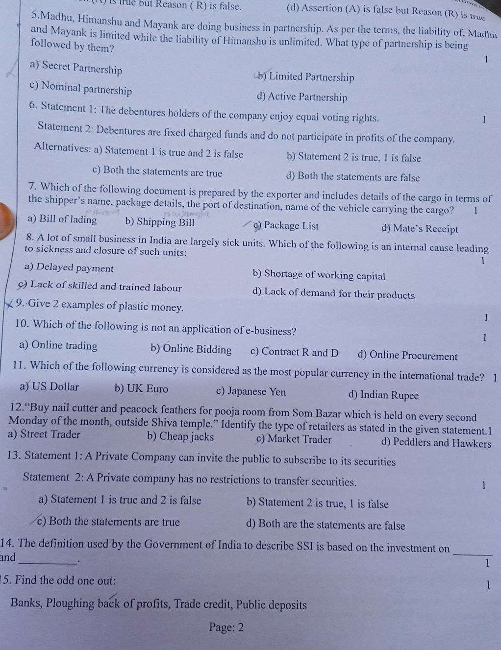 5. Madhu, Himanshu and Mayank are doing | StudyX