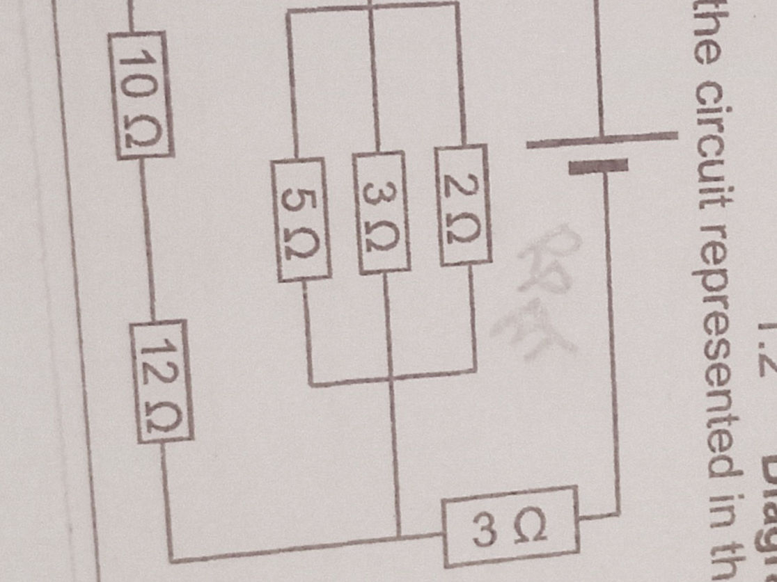 The circuit diagram shows a combination of | StudyX