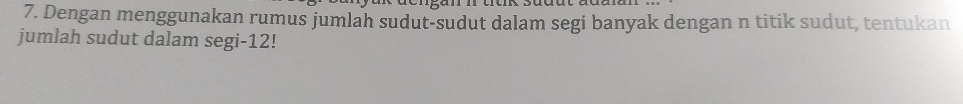 7. Dengan menggunakan rumus jumlah | StudyX