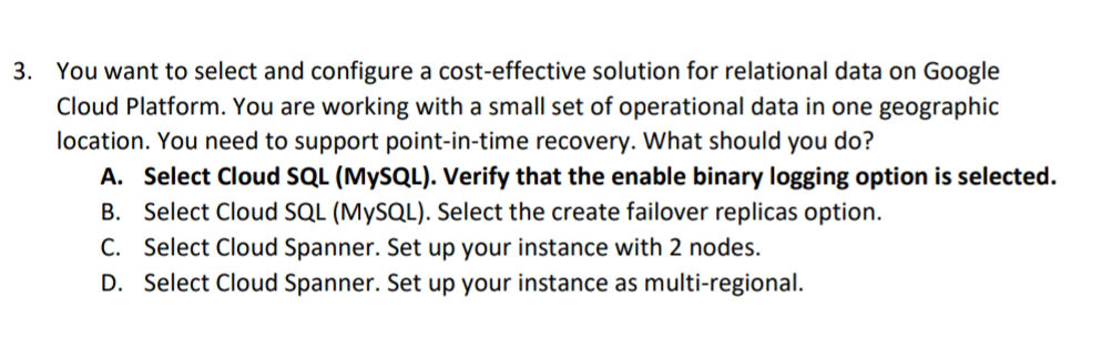 3. You want to select and configure a | StudyX