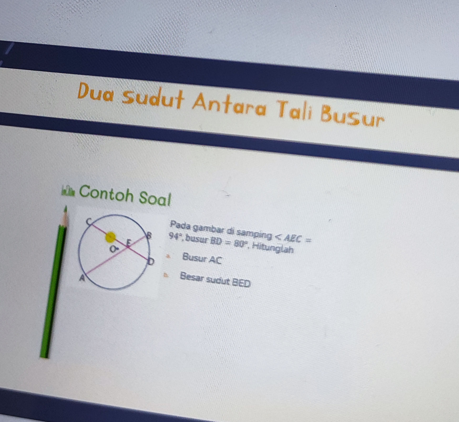 Pada gambar di samping