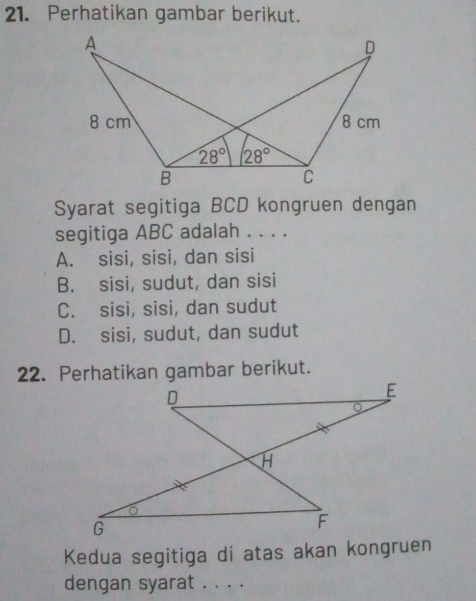 21. Perhatikan gambar berikut. ``` A |\ | StudyX