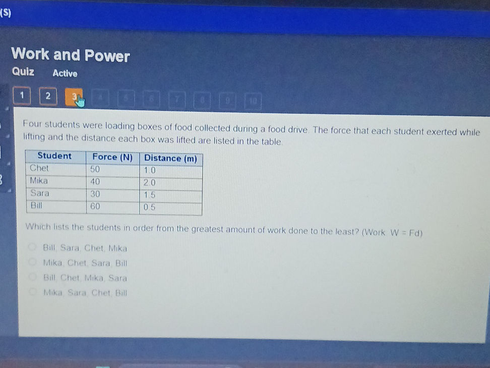 Four students were loading boxes of food | StudyX