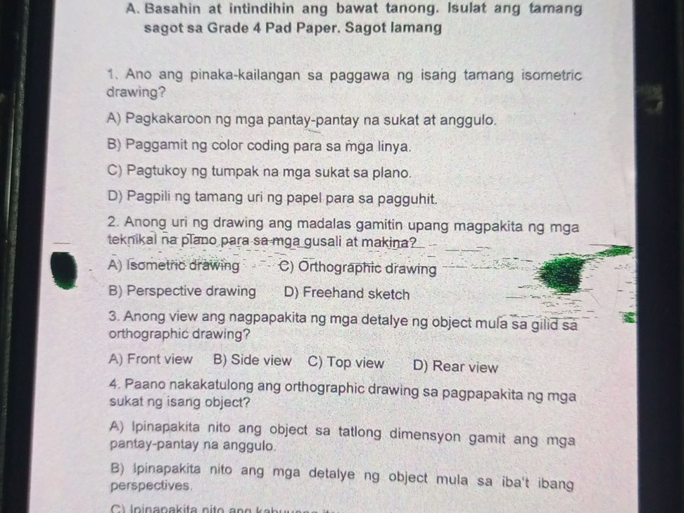 1. Ano ang pinaka-kailangan sa paggawa ng | StudyX