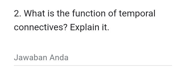 2. What is the function of temporal | StudyX