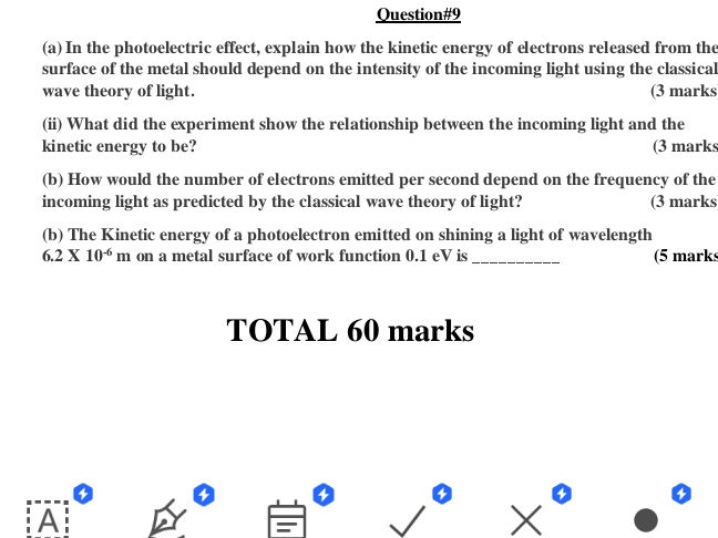 (a) In the photoelectric effect, explain how | StudyX