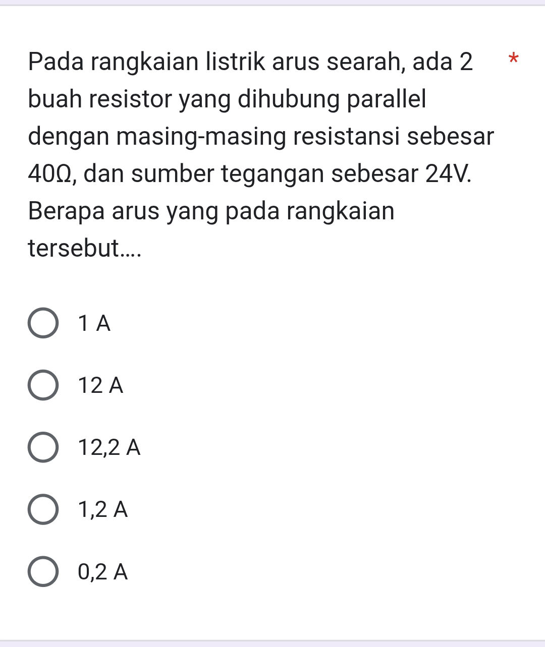 Pada rangkaian listrik arus searah, ada 2 | StudyX