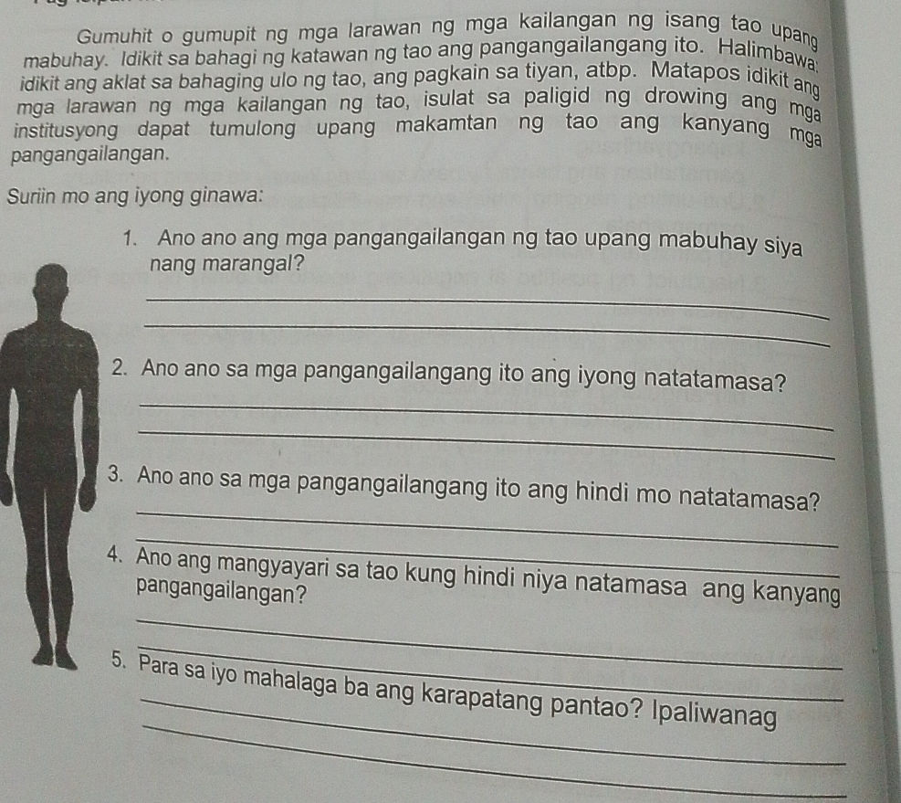 Gumuhit o gumupit ng mga larawan ng mga | StudyX