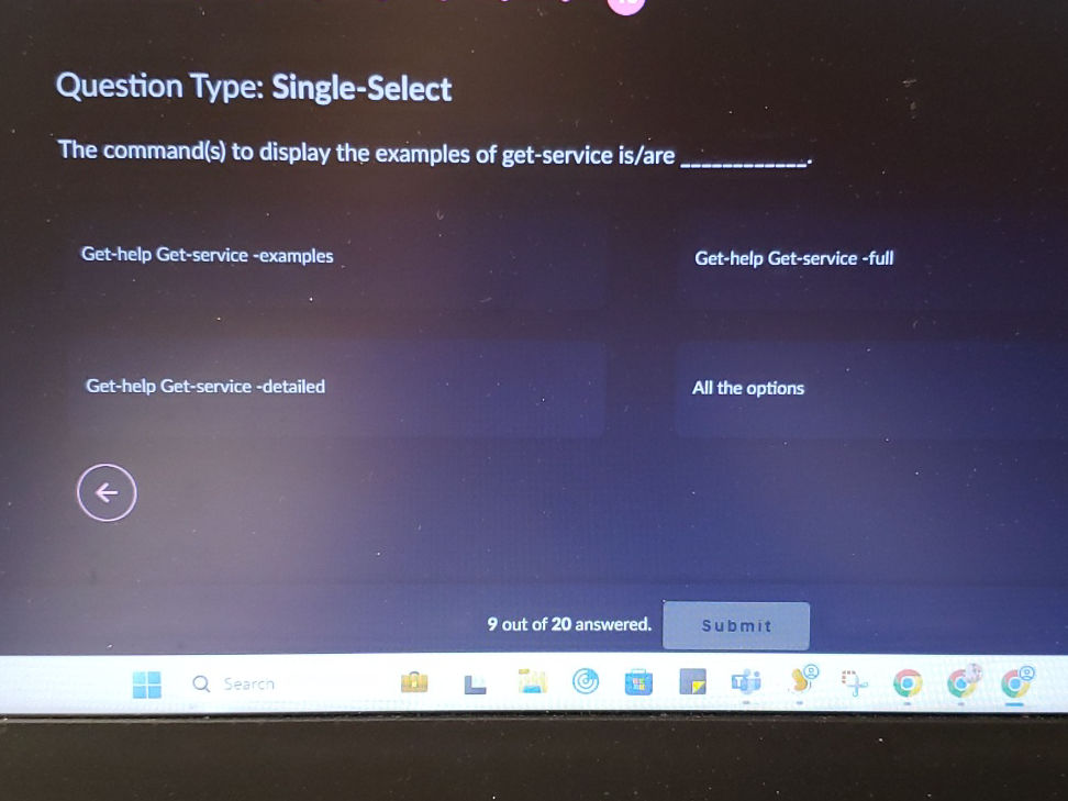 Question Type: Single-Select The command(s) | StudyX