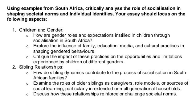 Using examples from South Africa, critically | StudyX