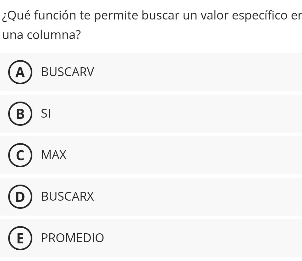 ¿Qué función te permite buscar un valor | StudyX