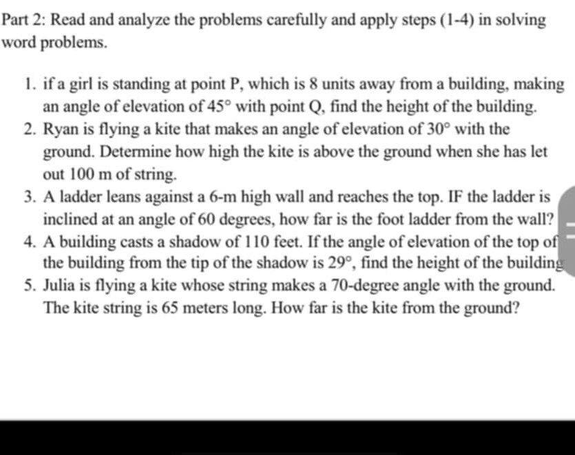 1. if a girl is standing at point P, which | StudyX