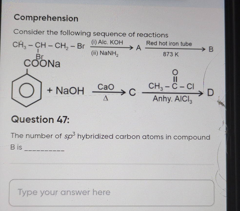 Consider the following sequence of reactions | StudyX