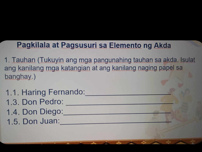 Pagkilala at Pagsusuri sa Elemento ng Akda | StudyX