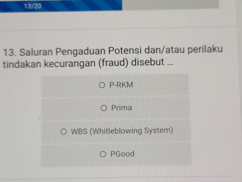 13. Saluran Pengaduan Potensi dan/atau | StudyX