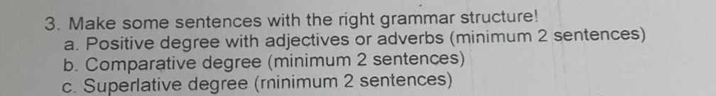 3. Make some sentences with the right | StudyX