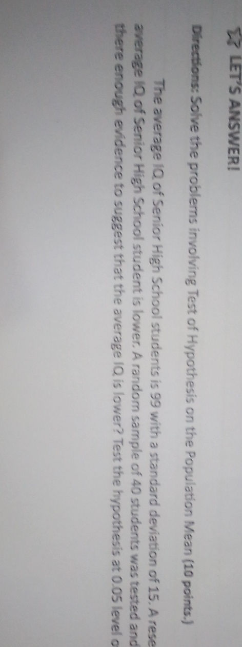 Directions: Solve the problems involving | StudyX