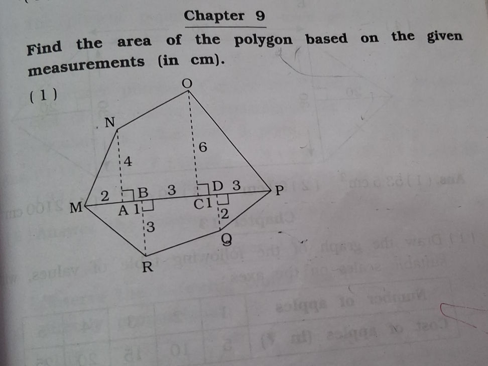 Find the area of the polygon based on the | StudyX
