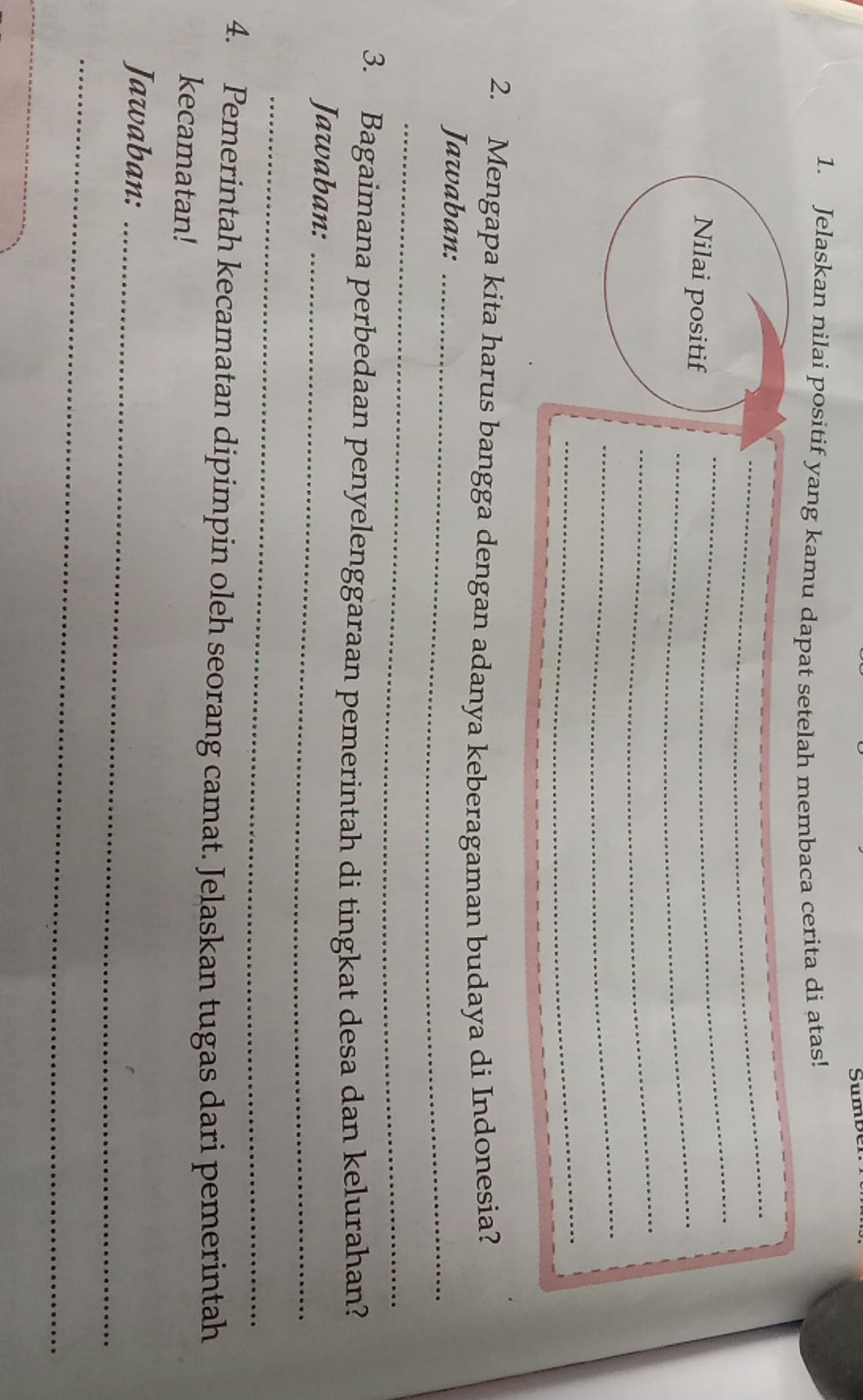 1. Jelaskan nilai positif yang kamu dapat | StudyX