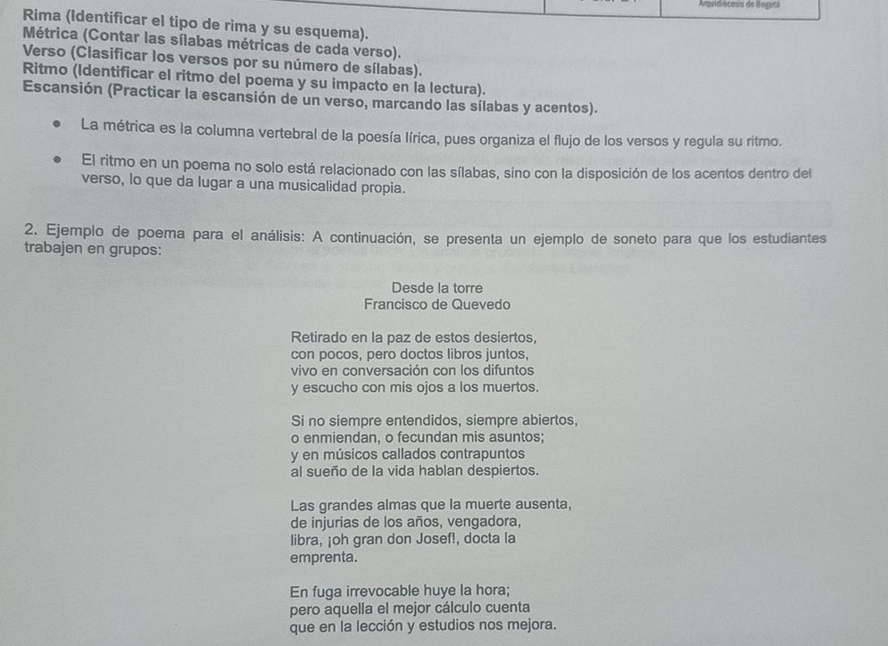 Rima (Identificar el tipo de rima y su | StudyX