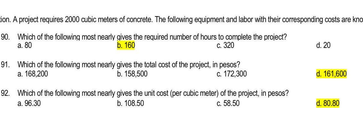 A project requires 2000 cubic meters of | StudyX