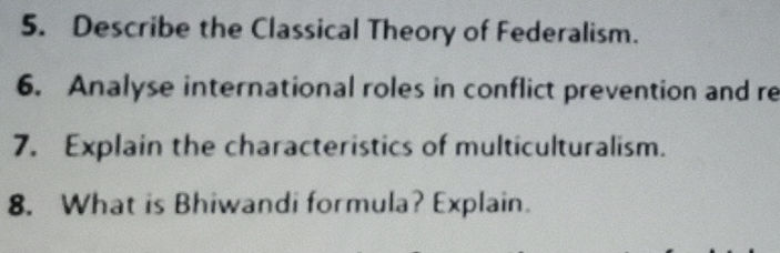 5. Describe the Classical Theory of | StudyX