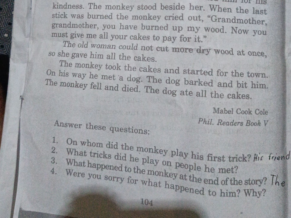 Answer these questions: 1. On whom did the | StudyX