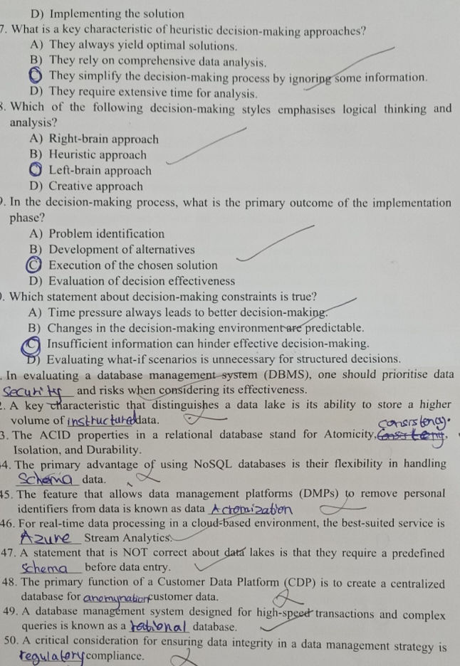 7. What is a key characteristic of heuristic | StudyX