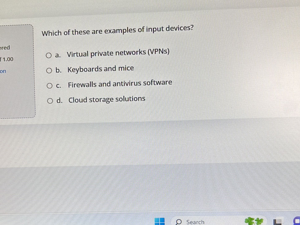 Which of these are examples of input