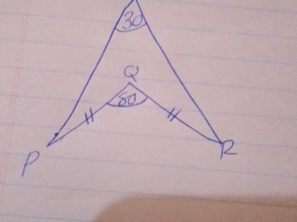 The image shows a diagram of two triangles. | StudyX