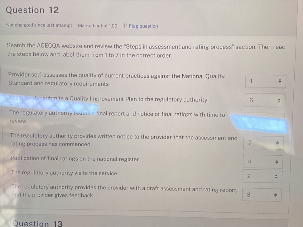 Search the ACECQA website and review the | StudyX