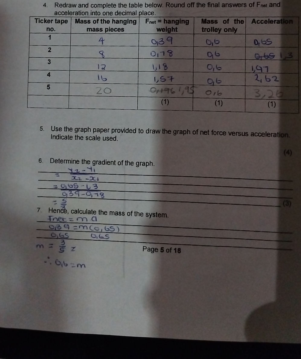 4. Redraw and complete the table below. | StudyX