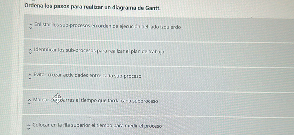 Ordena los pasos para realizar un diagrama | StudyX