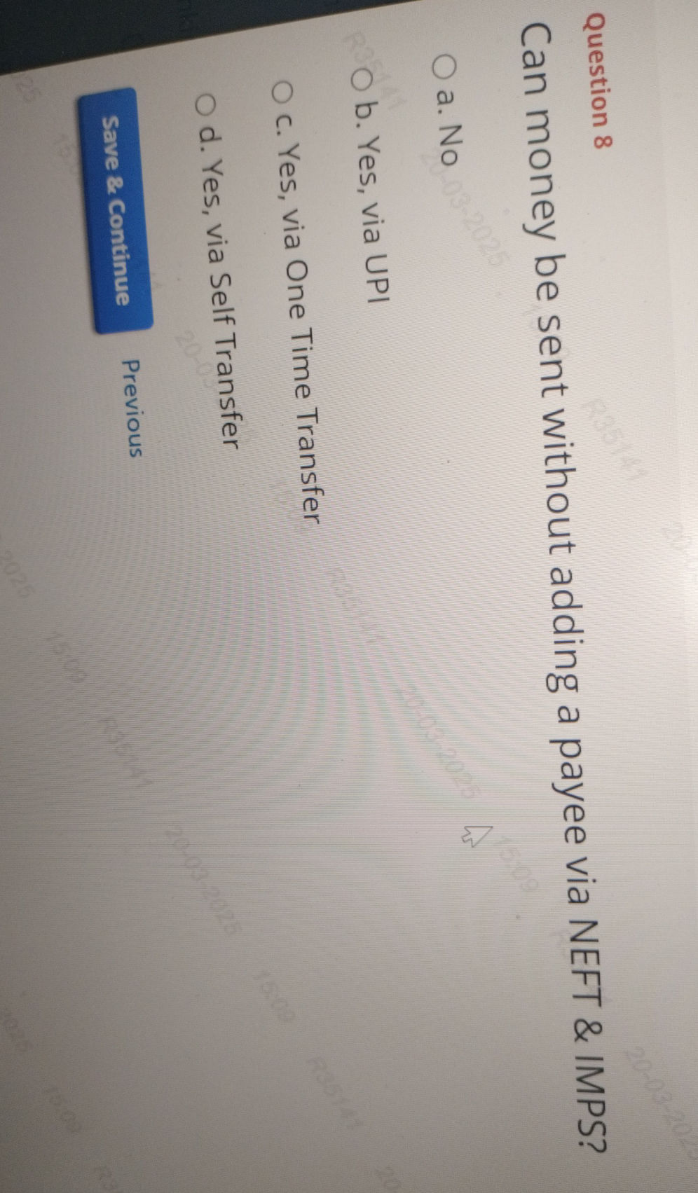 Can money be sent without adding a payee via | StudyX