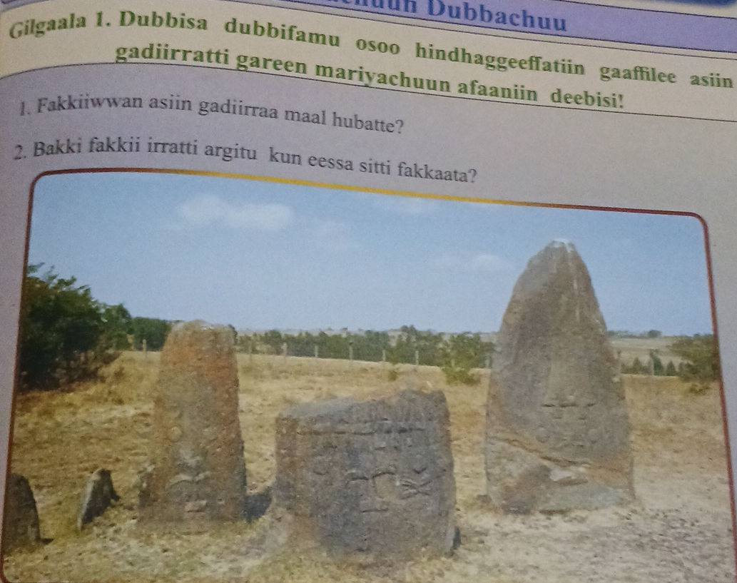 Gilgaala 1. Dubbisa dubbifamu osoo | StudyX