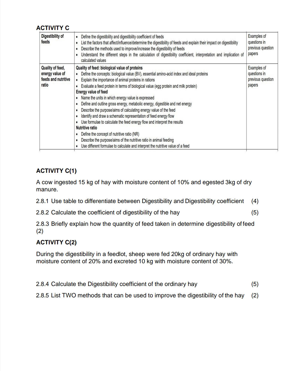2.8.1 Use table to differentiate between | StudyX
