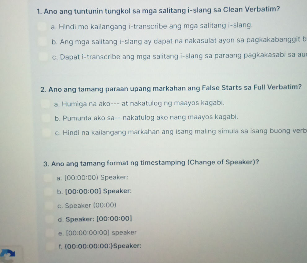 1. Ano ang tuntunin tungkol sa mga salitang | StudyX