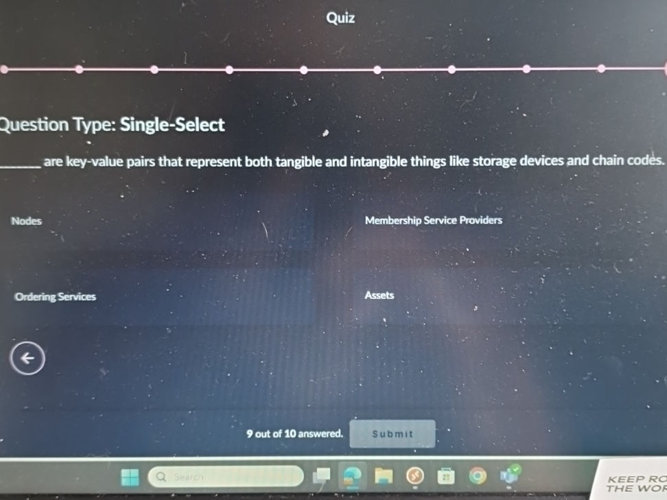 Question Type: Single-Select ____ are | StudyX