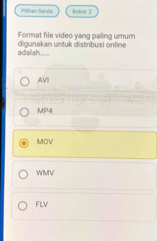 Format file video yang paling umum digunakan | StudyX