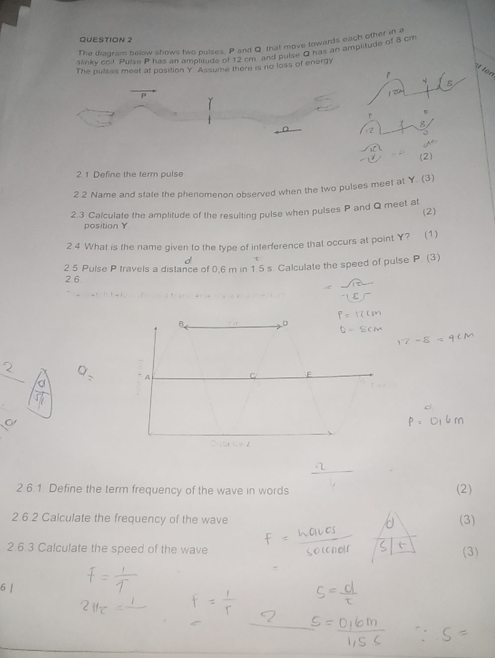 QUESTION 2 The diagram below shows two | StudyX